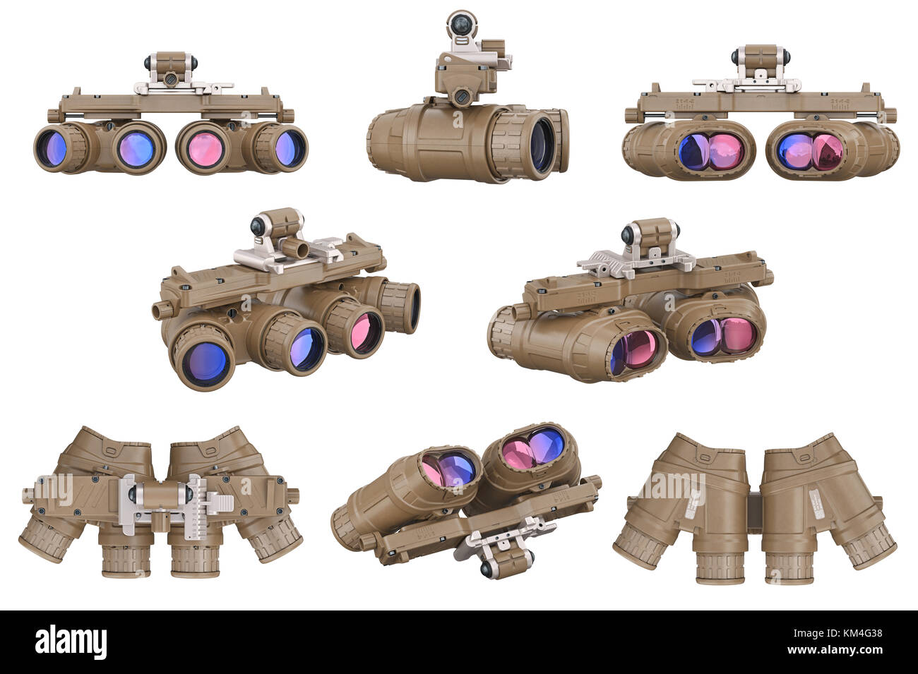 Night military goggles set Stock Photo - Alamy