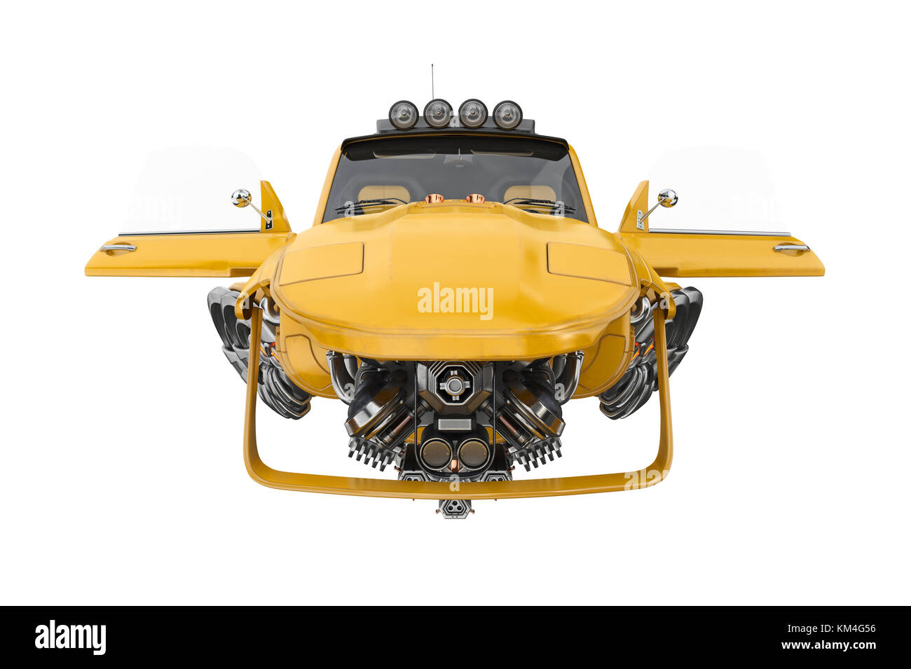 Future auto futuristic engine, front view Stock Photo - Alamy