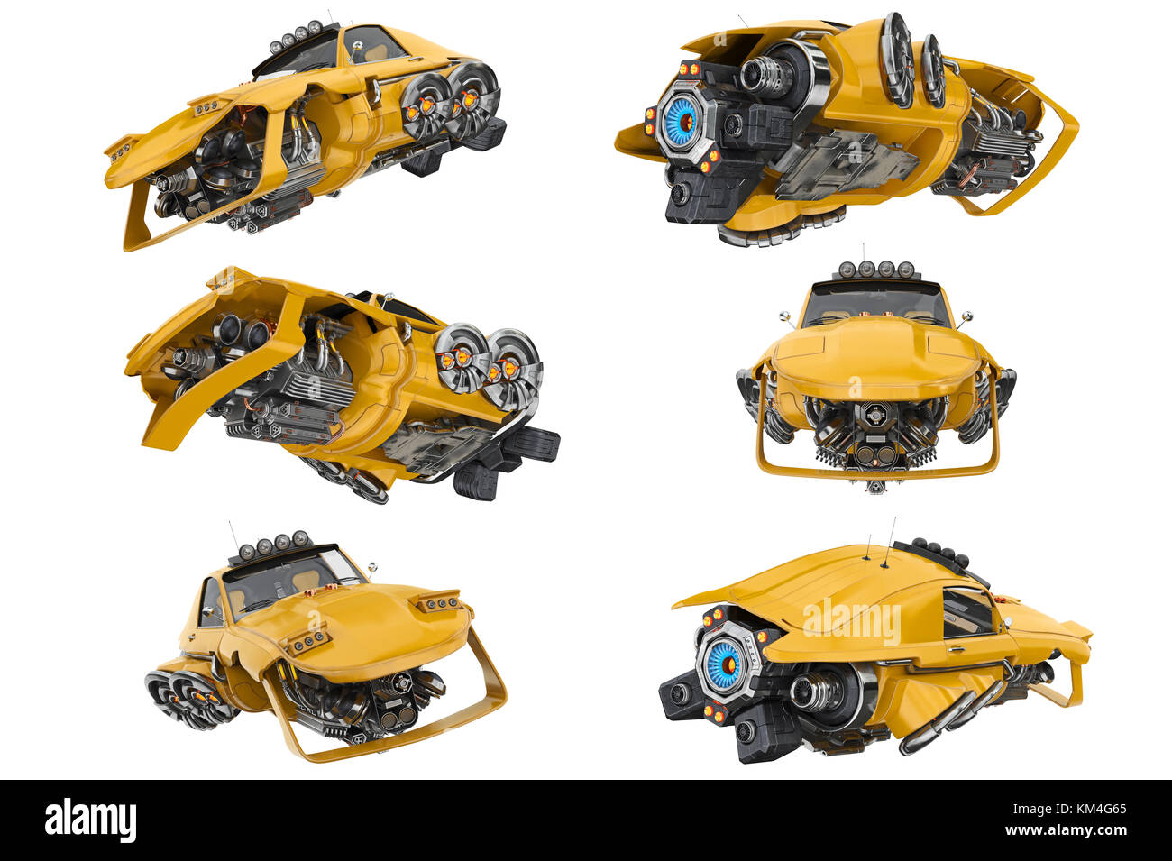 Future car concept set Stock Photo - Alamy