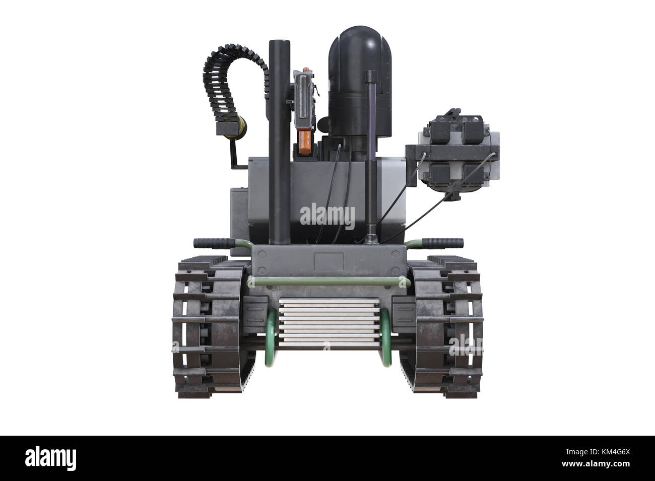 Military remote robot, back view Stock Photo - Alamy