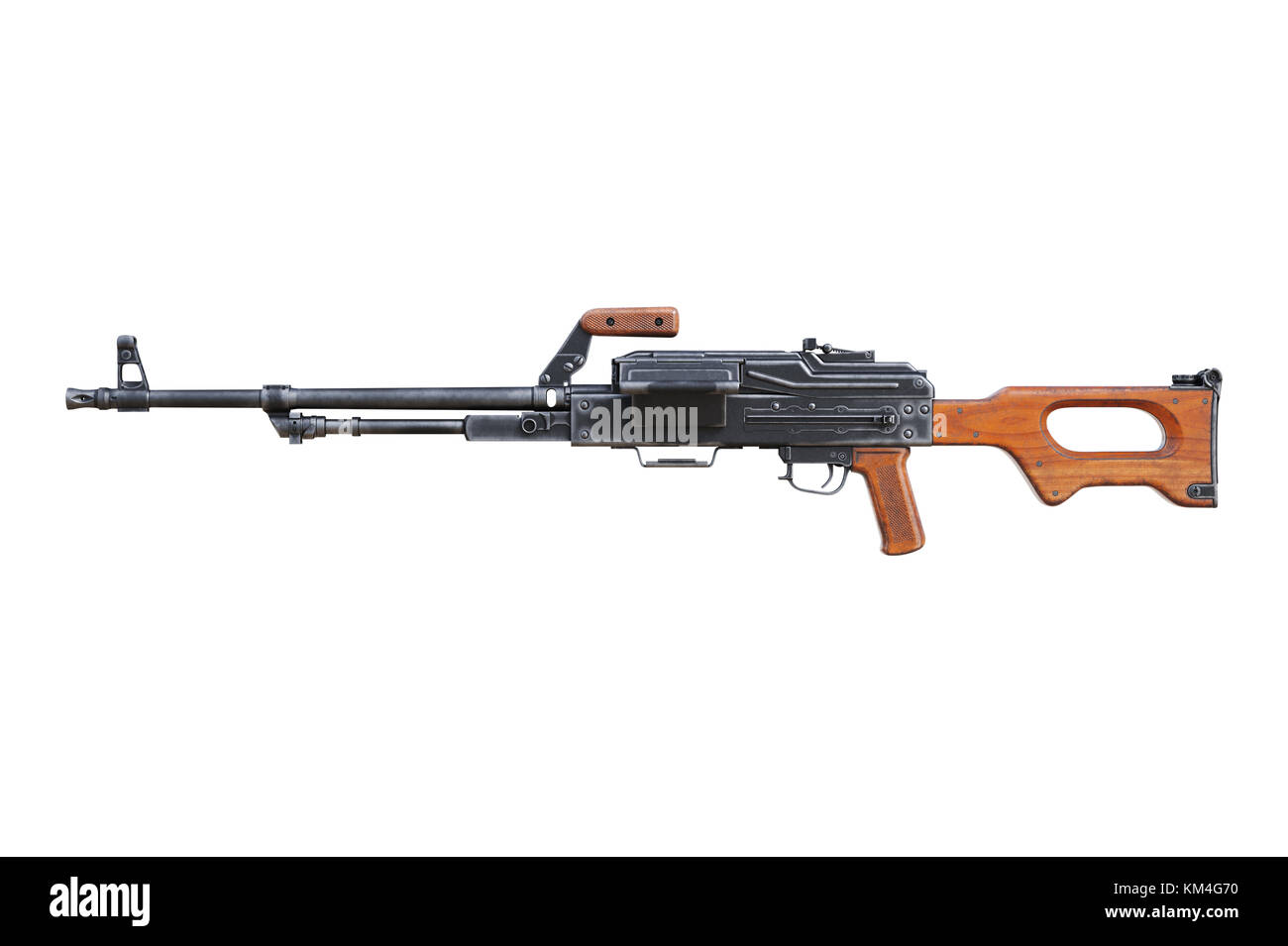 Gun automatic rifle, side view Stock Photo - Alamy
