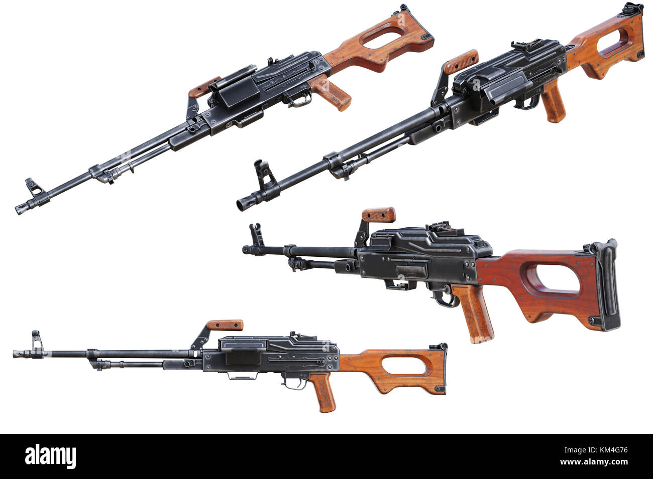 Gun automatic machine set Stock Photo - Alamy
