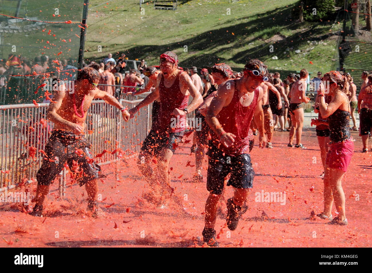 Colorado tomato battle at Copper Mountain Ski Resort Fighters are ...