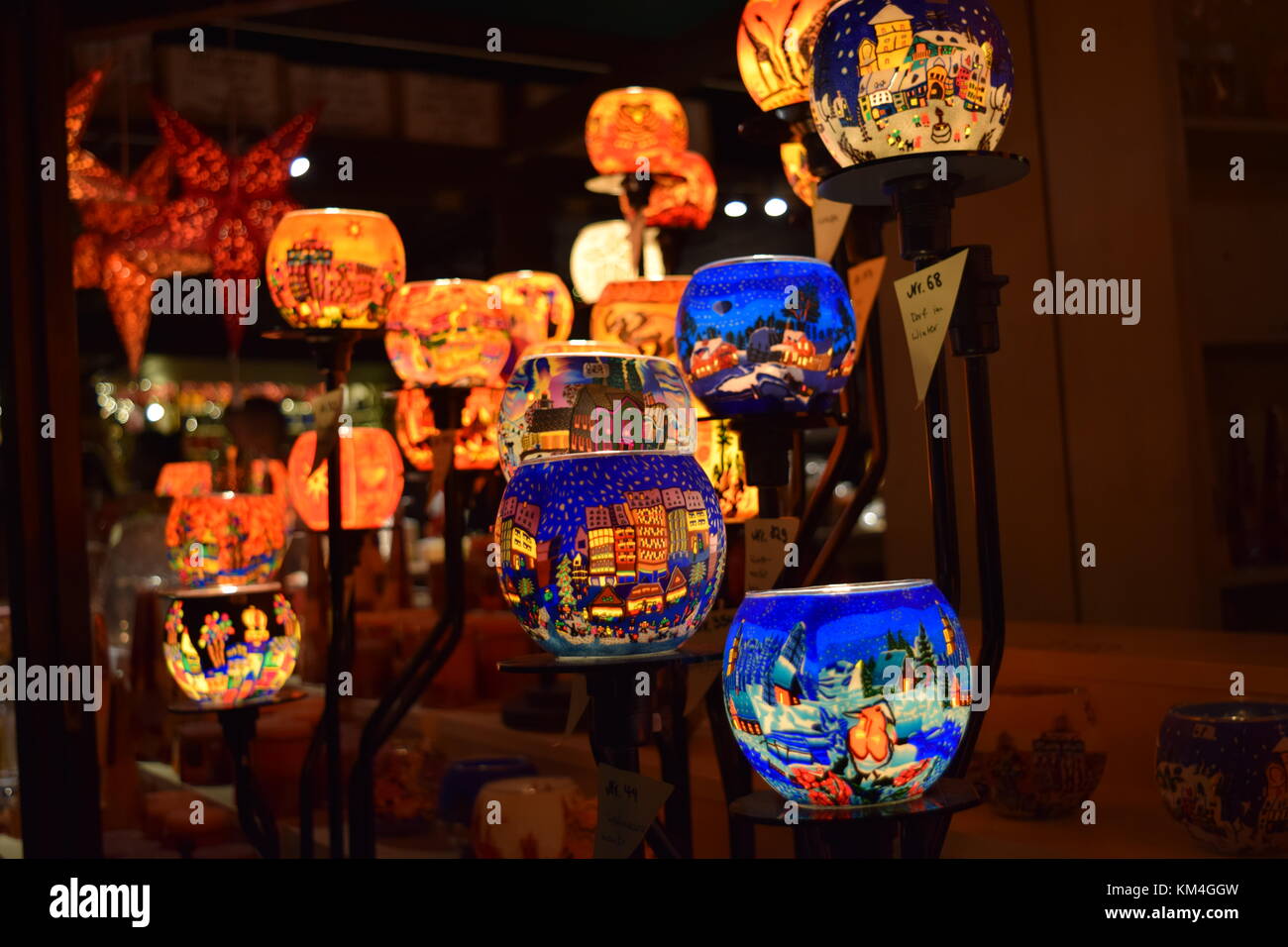 Candle stall traditional christmas market hi-res stock photography and ...