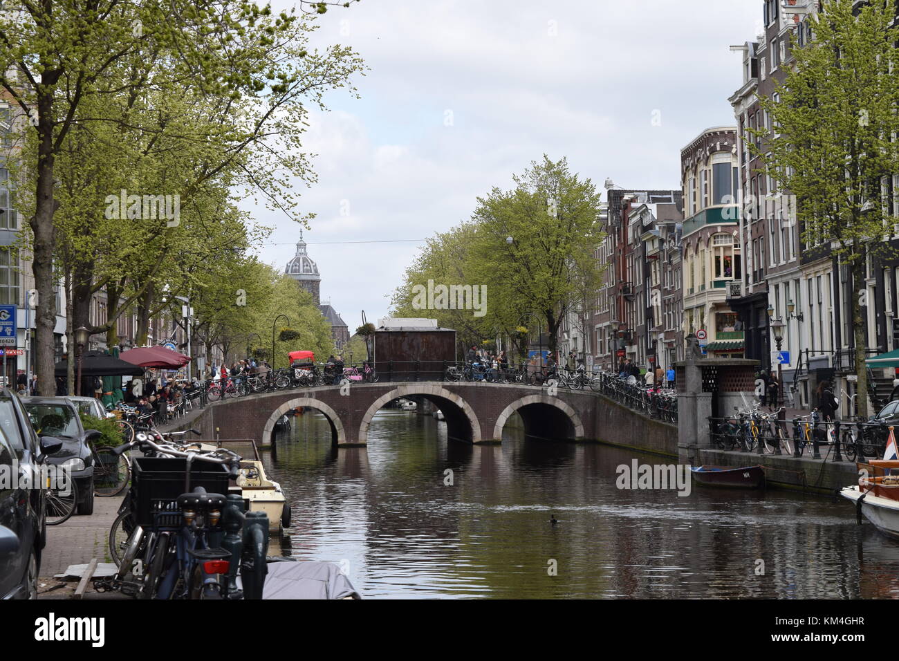 View along the river in The City of Amsterdam Stock Photo - Alamy