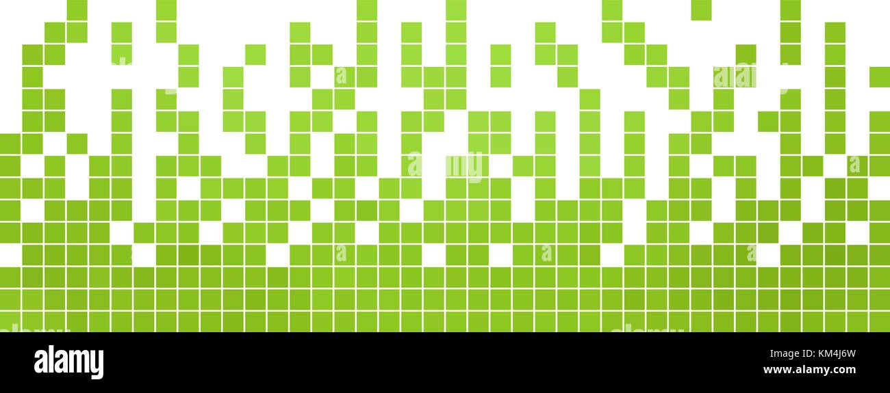 abstract vector square pixel mosaic background - green Stock Vector ...
