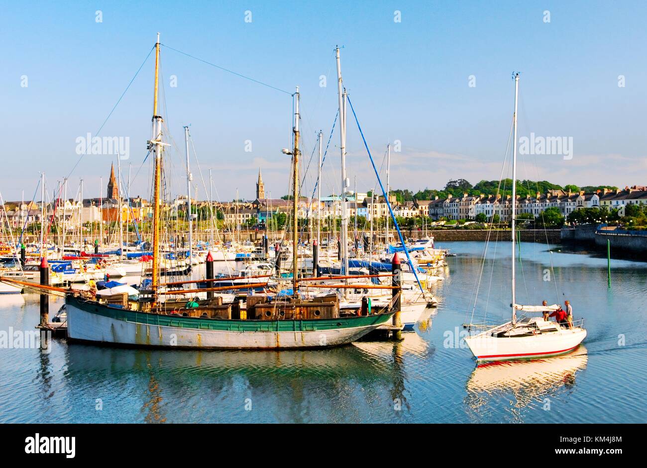 Bangor seaside resort town harbour near Belfast, County Down, Northern ...
