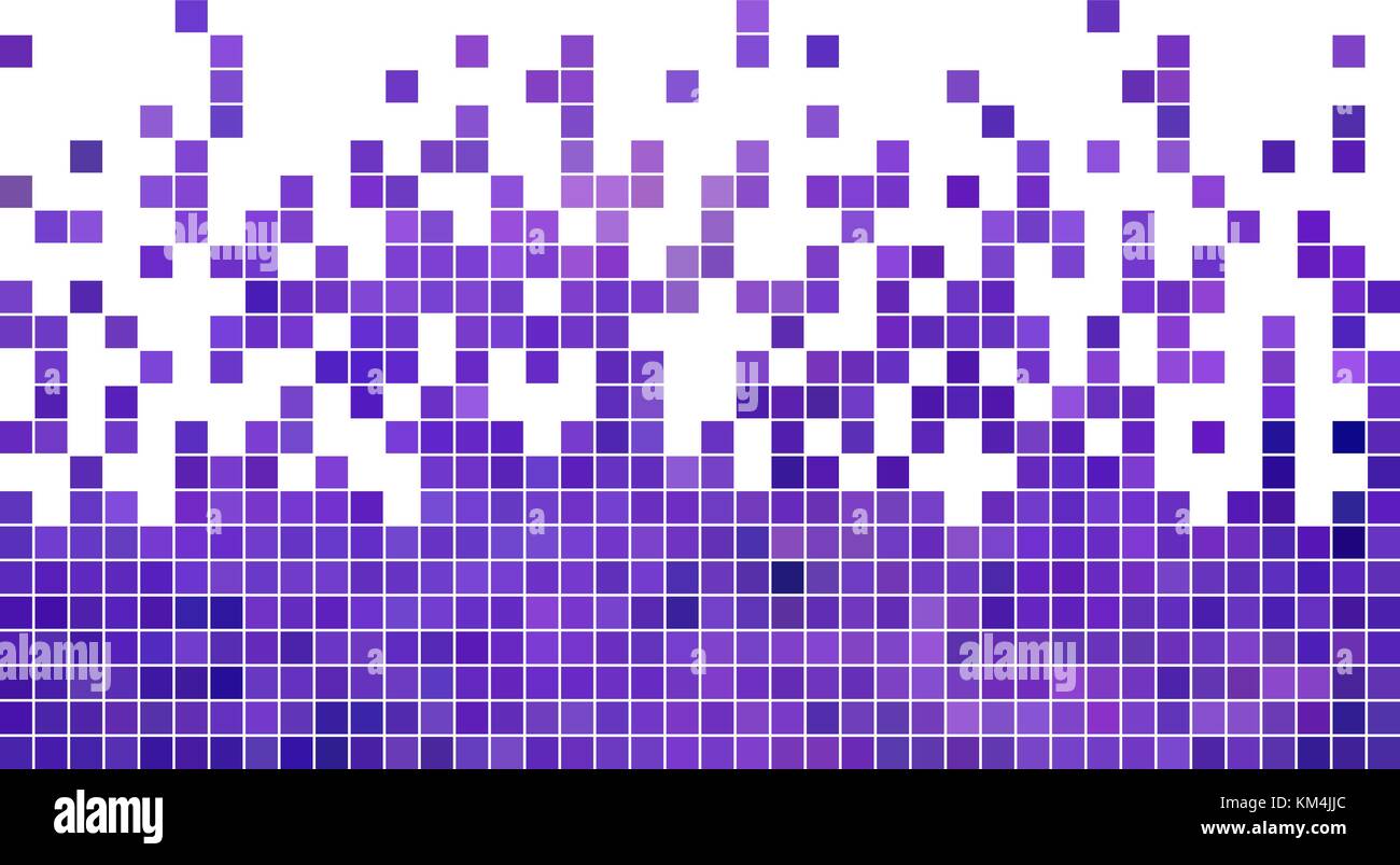 abstract vector square pixel mosaic background - violet Stock Vector ...