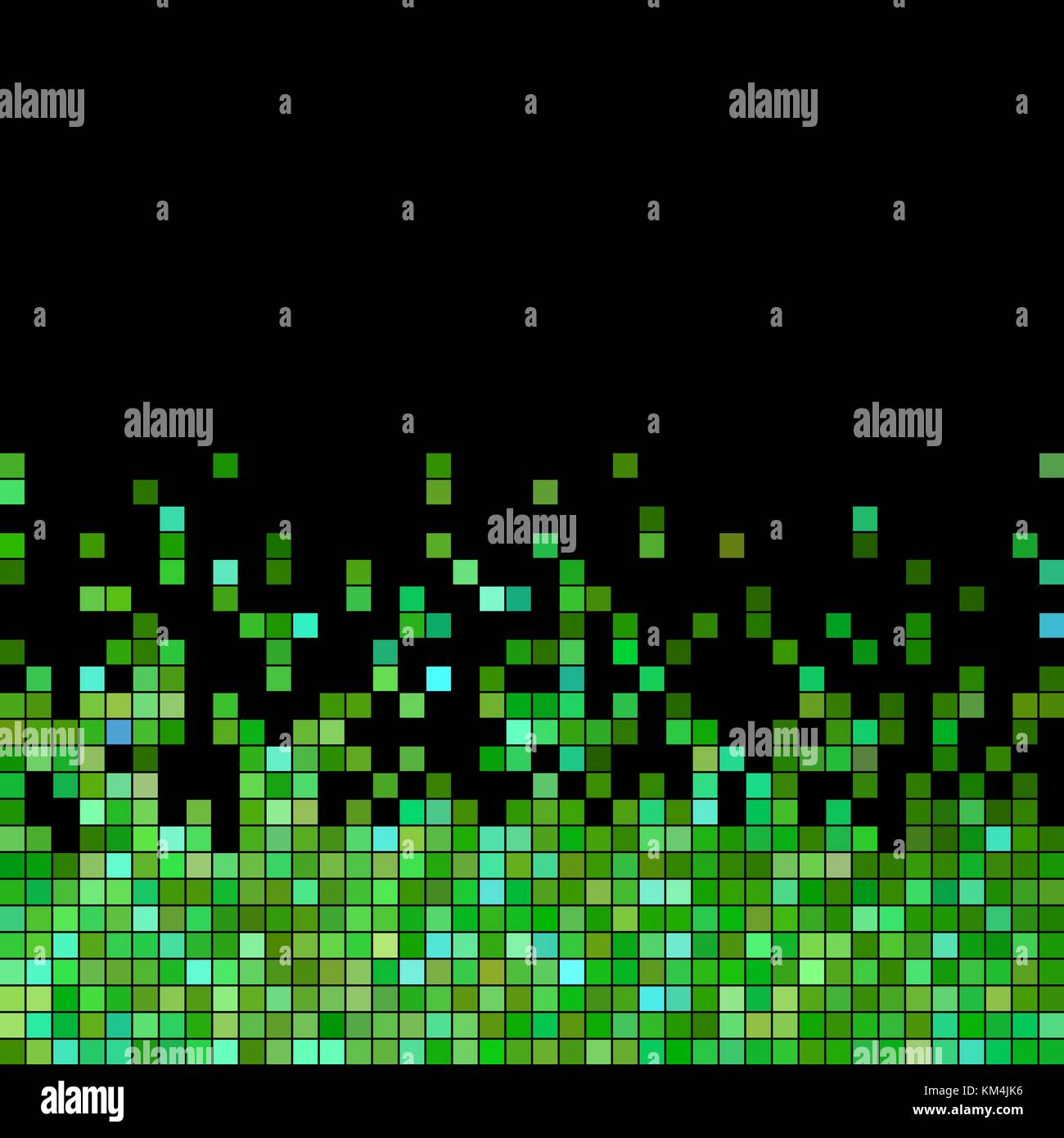 abstract vector square pixel mosaic background - green Stock Vector ...