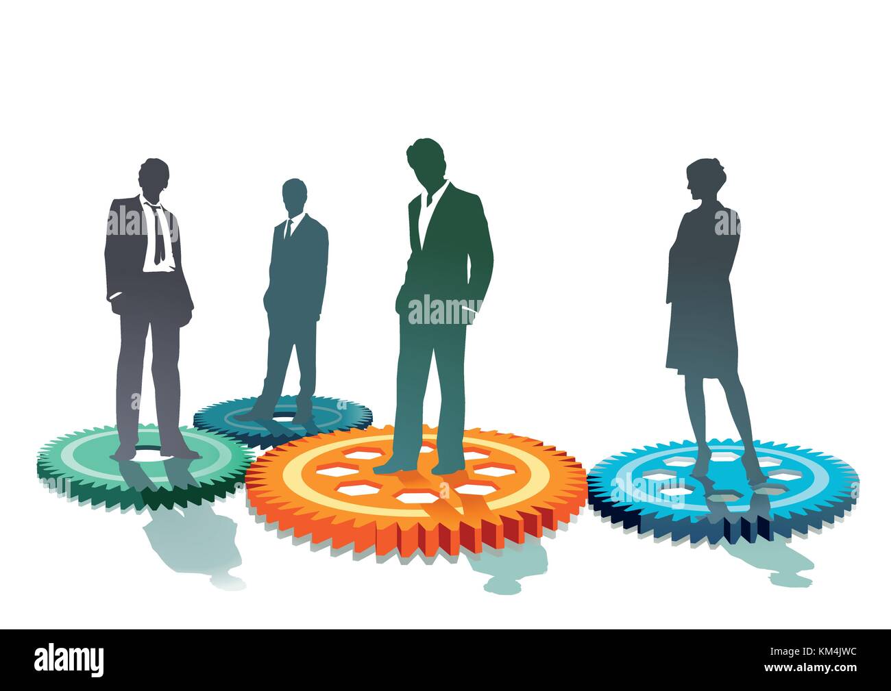 Teamwork and connection concept Stock Vector Image & Art - Alamy