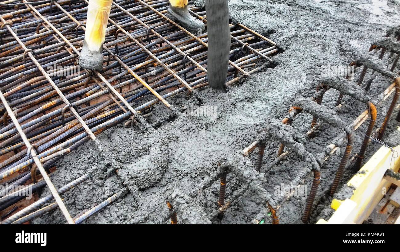 Bridge construction concrete Stock Photo - Alamy