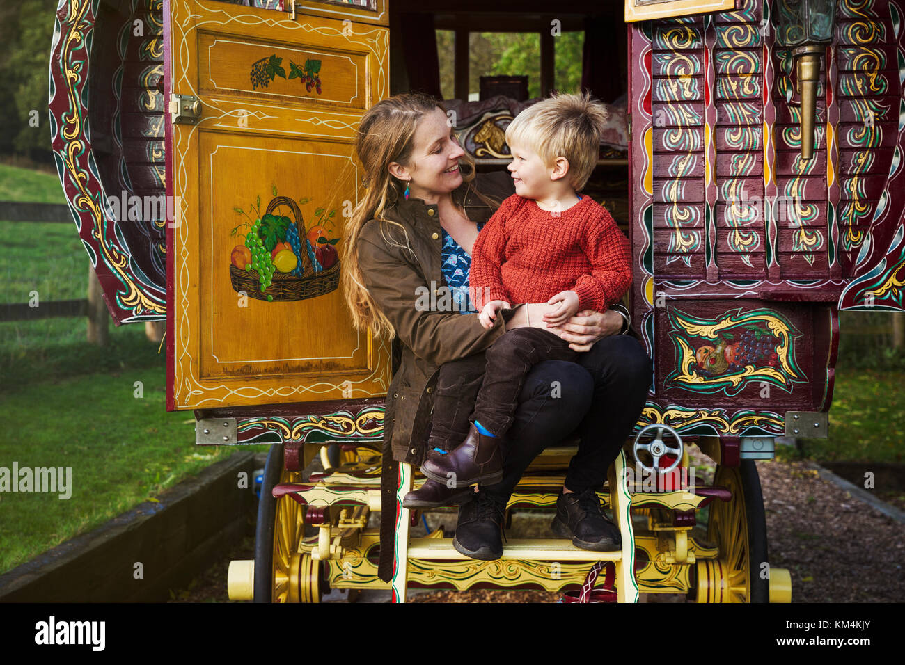Gypsy caravan boy hi-res stock photography and images - Alamy
