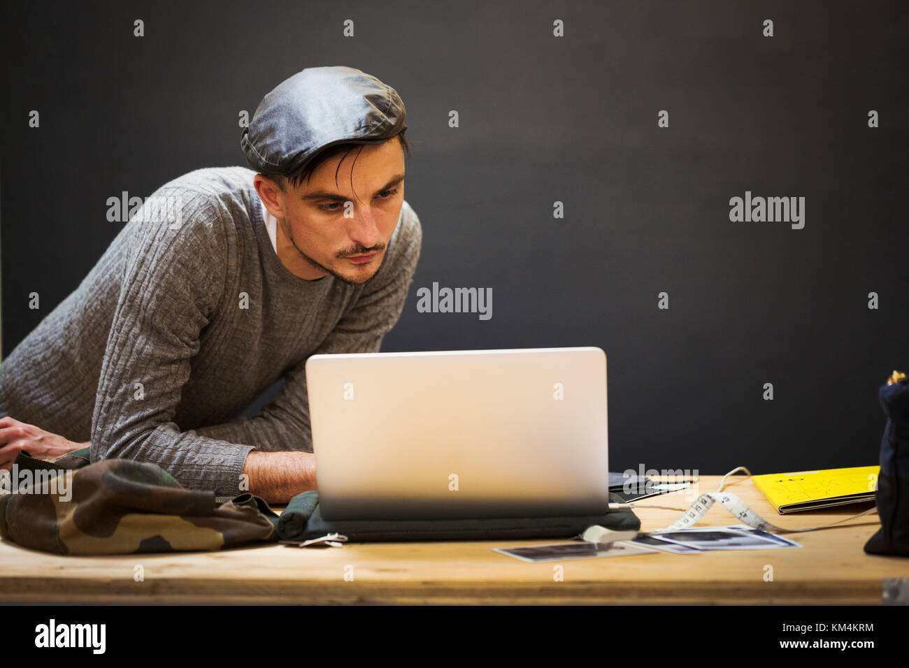 Leather cap hi-res stock photography and images - Alamy