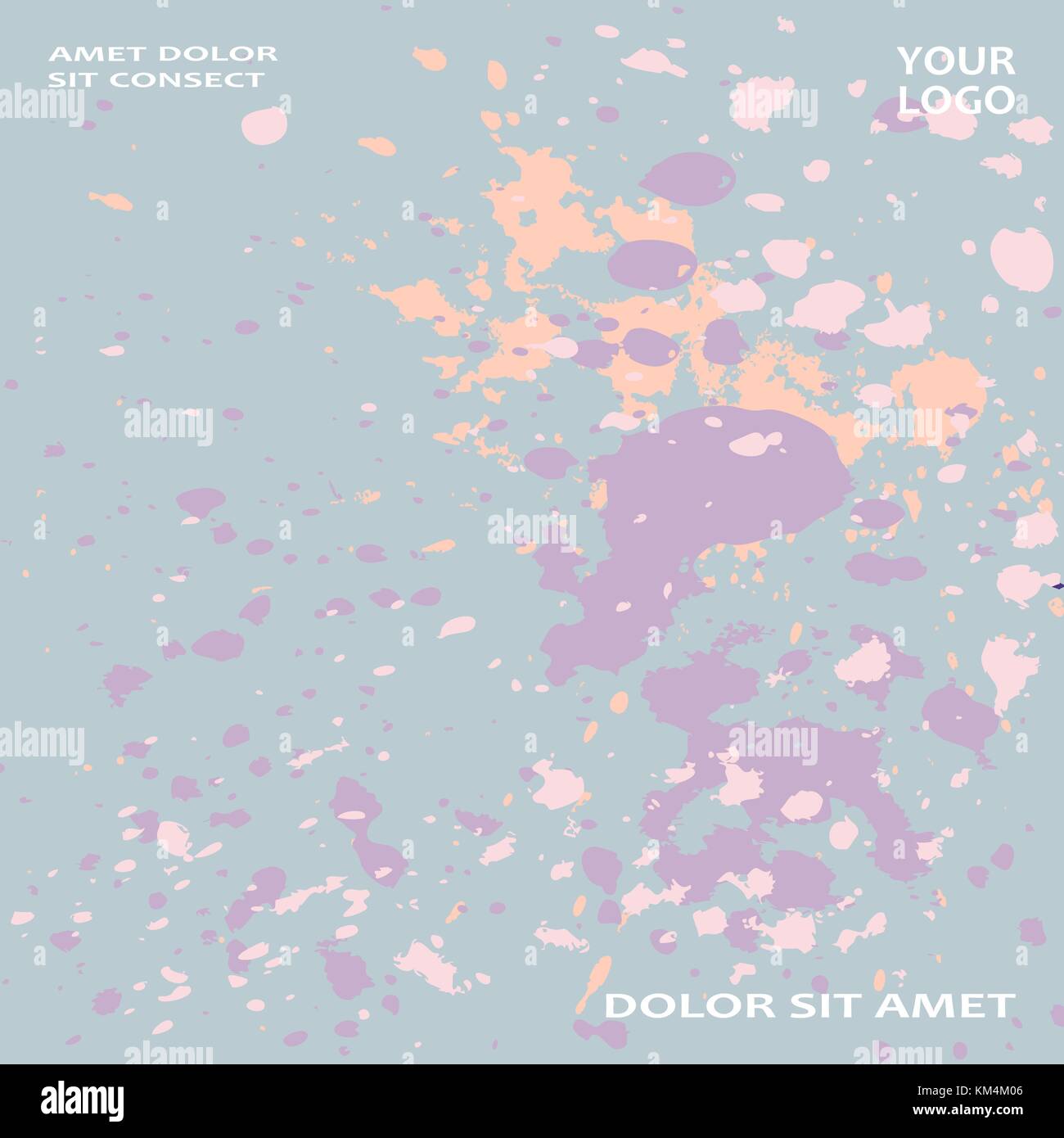 Neon pastel explosion paint splatter artistic cover frame design ...