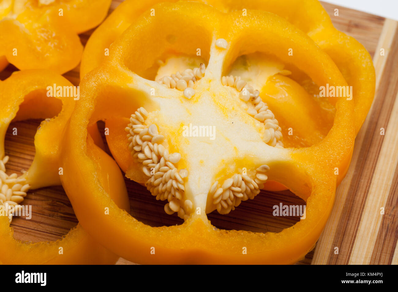 close up of yellow peppers Stock Photo - Alamy