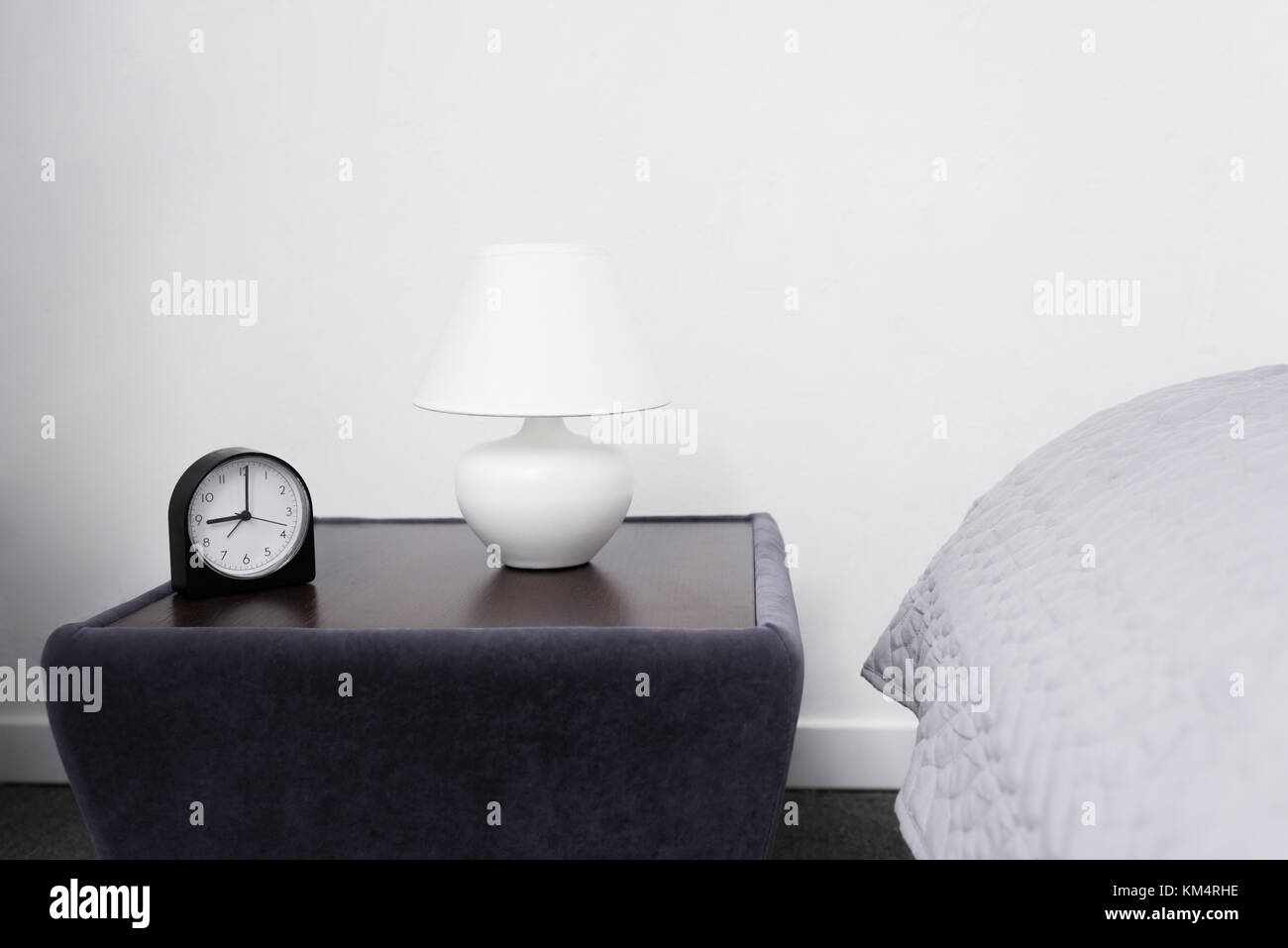 lamp and alarm clock Stock Photo - Alamy