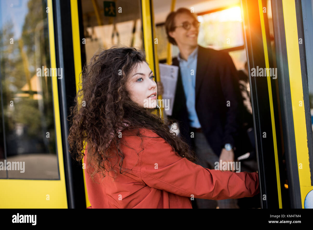 Young girl entering hi-res stock photography and images - Alamy