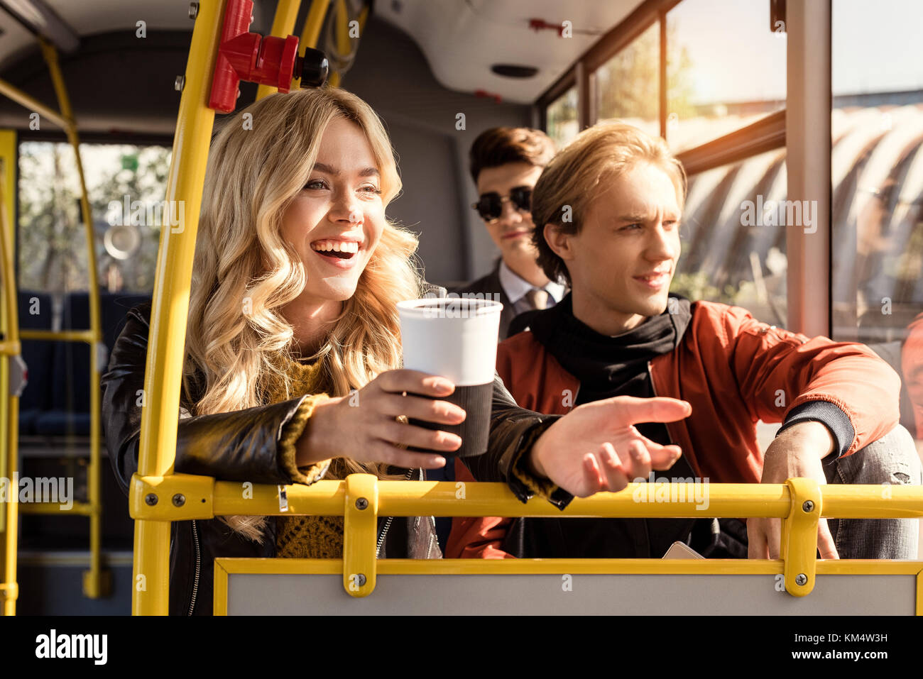 people in public transport Stock Photo - Alamy