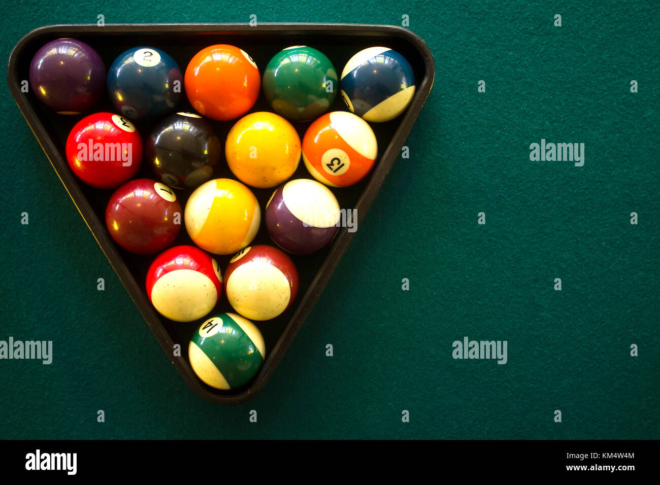 Snooker table above hi-res stock photography and images - Alamy