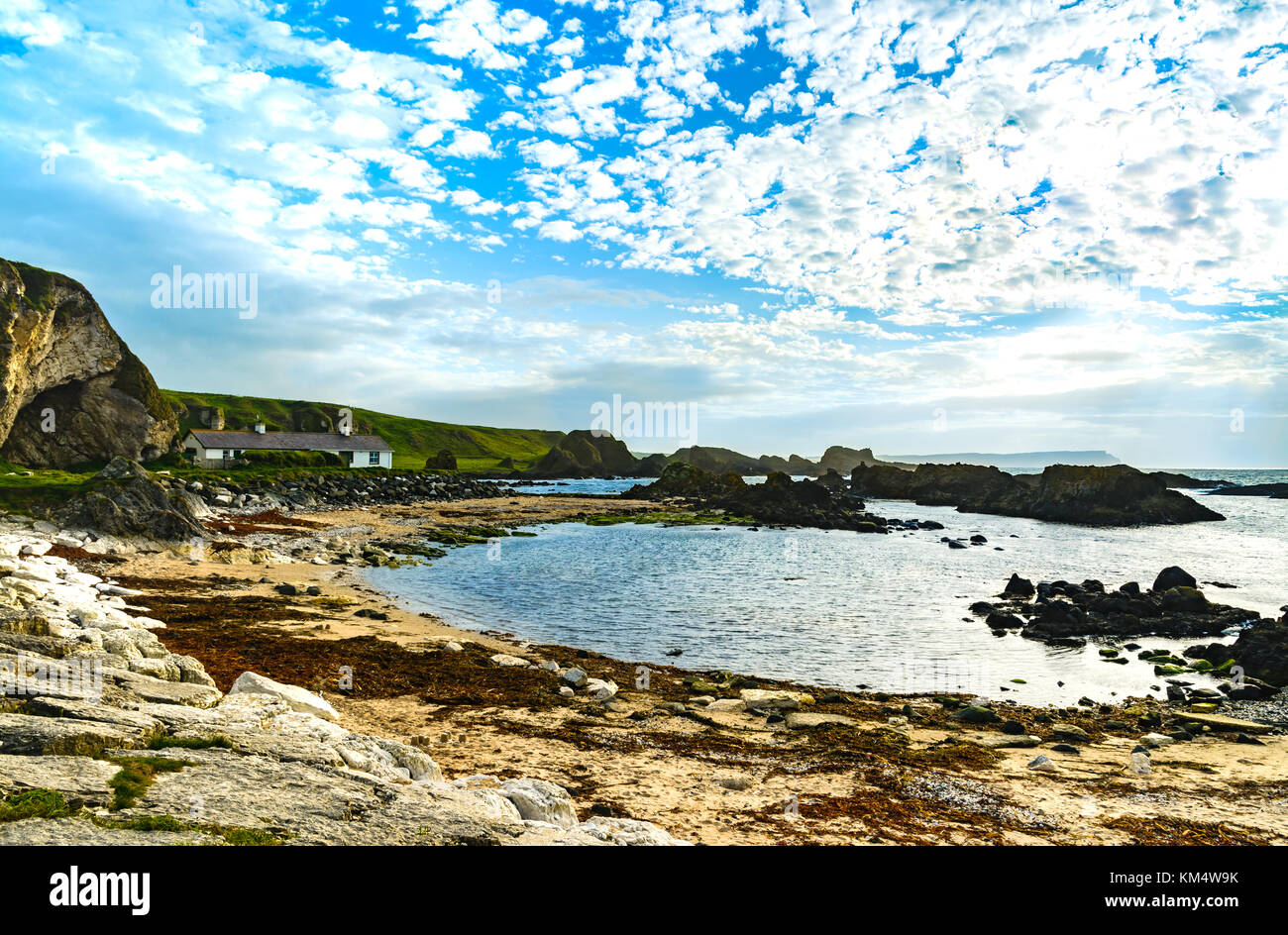 Ballintoy, Northern Ireland: Dramatic landscape of the Ballintoy Harbor ...