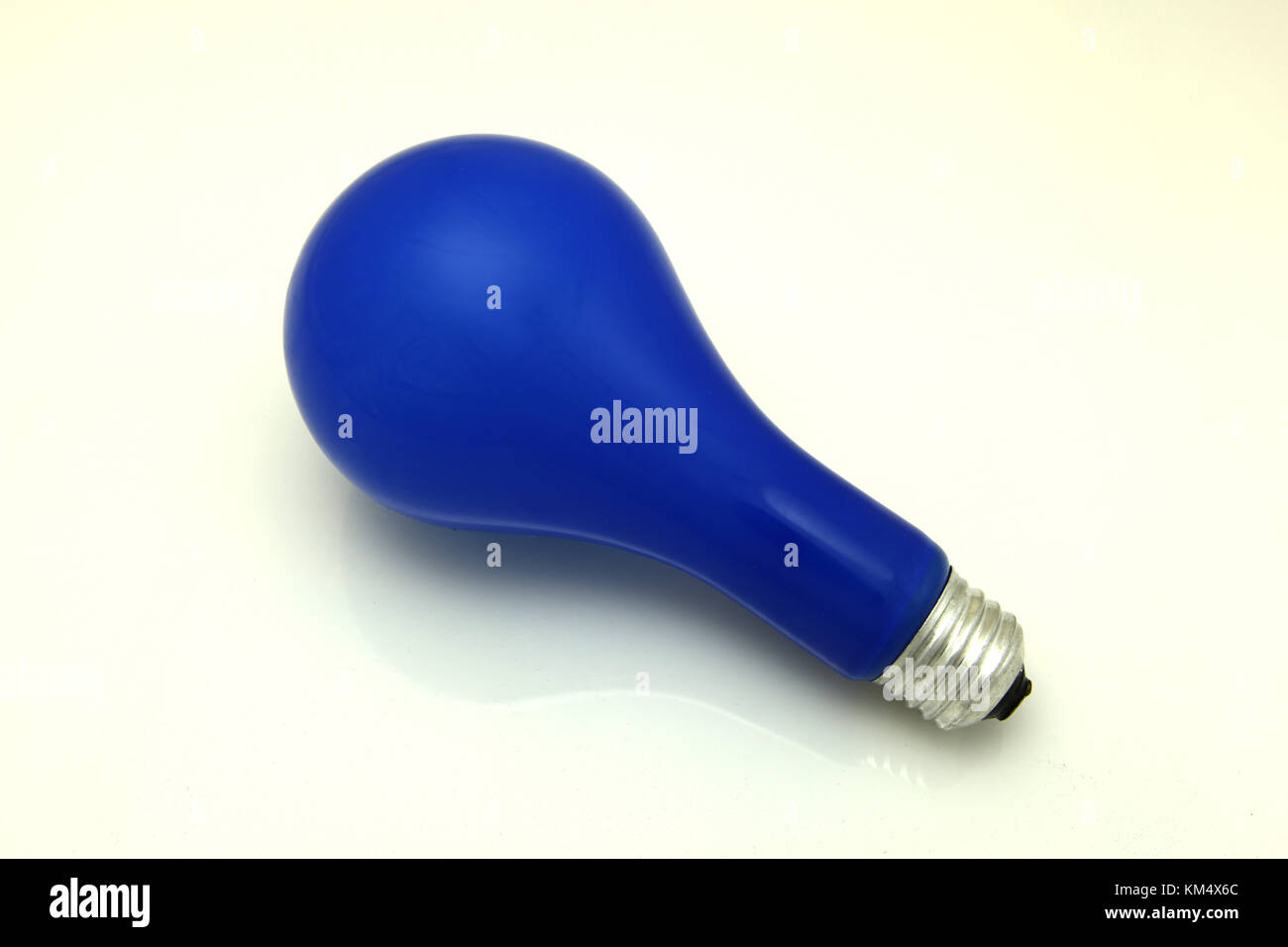 blue light bulb Stock Photo - Alamy