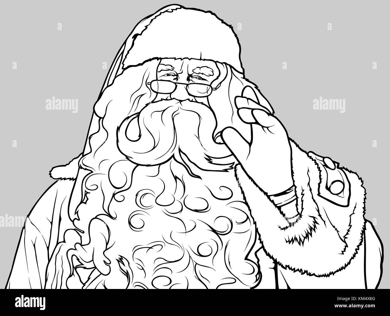 Santa Claus Waving Stock Vector Image & Art - Alamy