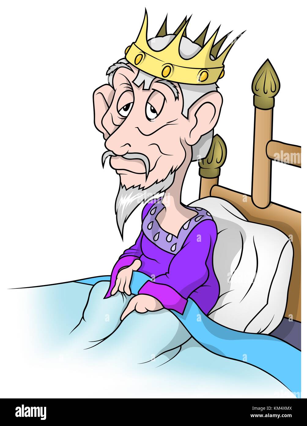 Old Tired King Stock Vector Image & Art - Alamy
