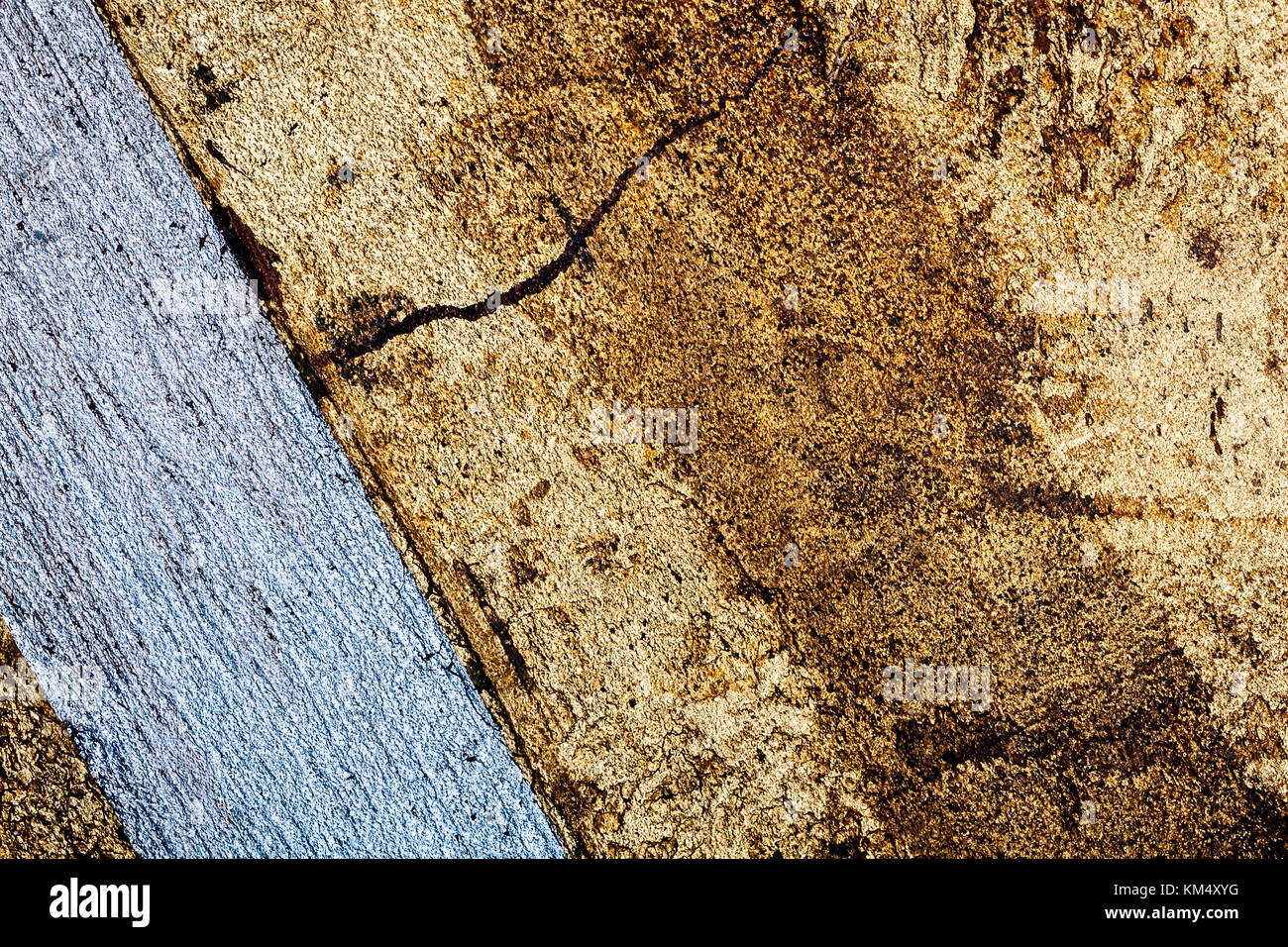 Silver with golden bumpy wall stucco texture background Stock Photo - Alamy