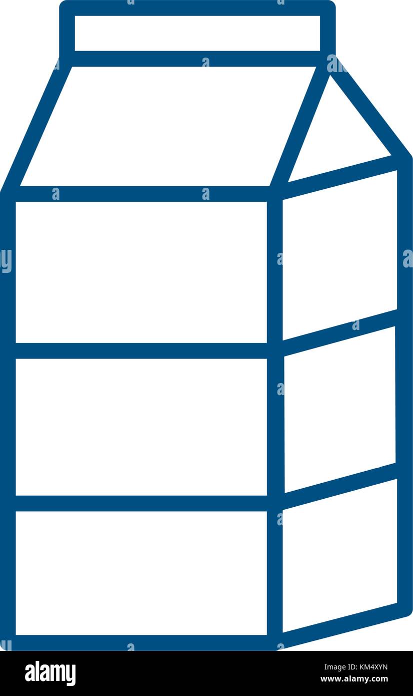 Isolated milk box design Stock Vector Image & Art - Alamy