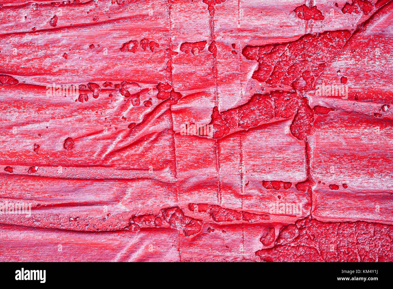 Red bumpy wall stucco texture background, crumpled leather imitation ...