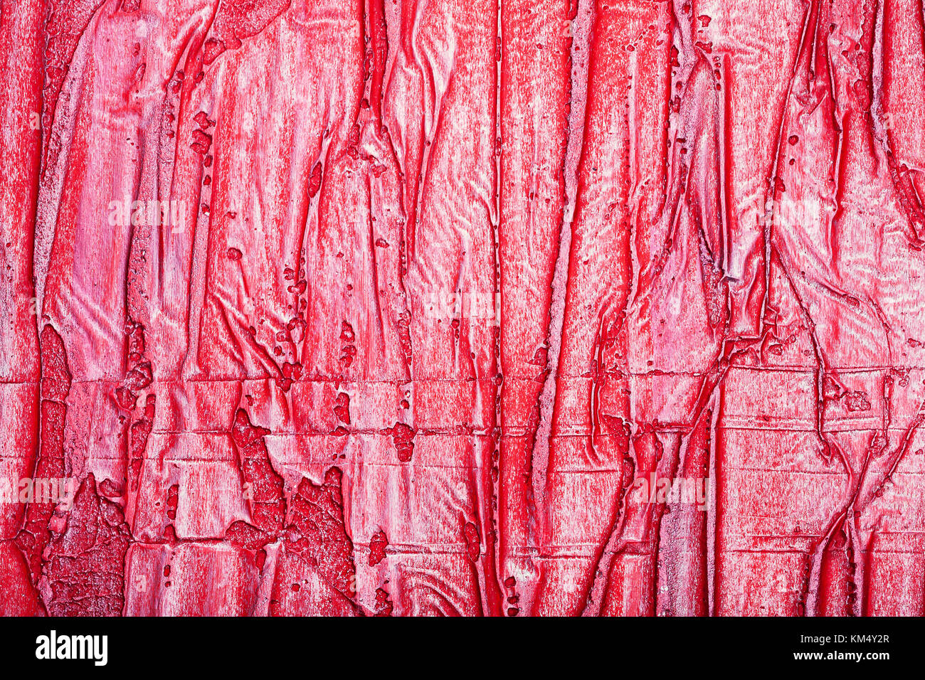 Red bumpy wall stucco texture background, crumpled leather imitation ...