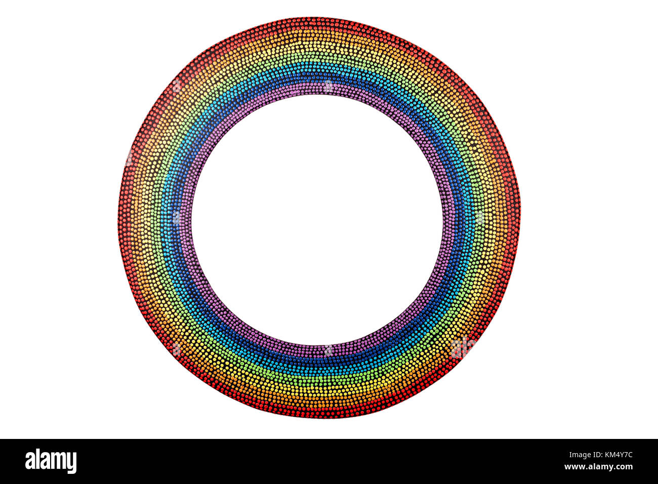 Colorfull wooden frame isolated on white background Stock Photo - Alamy