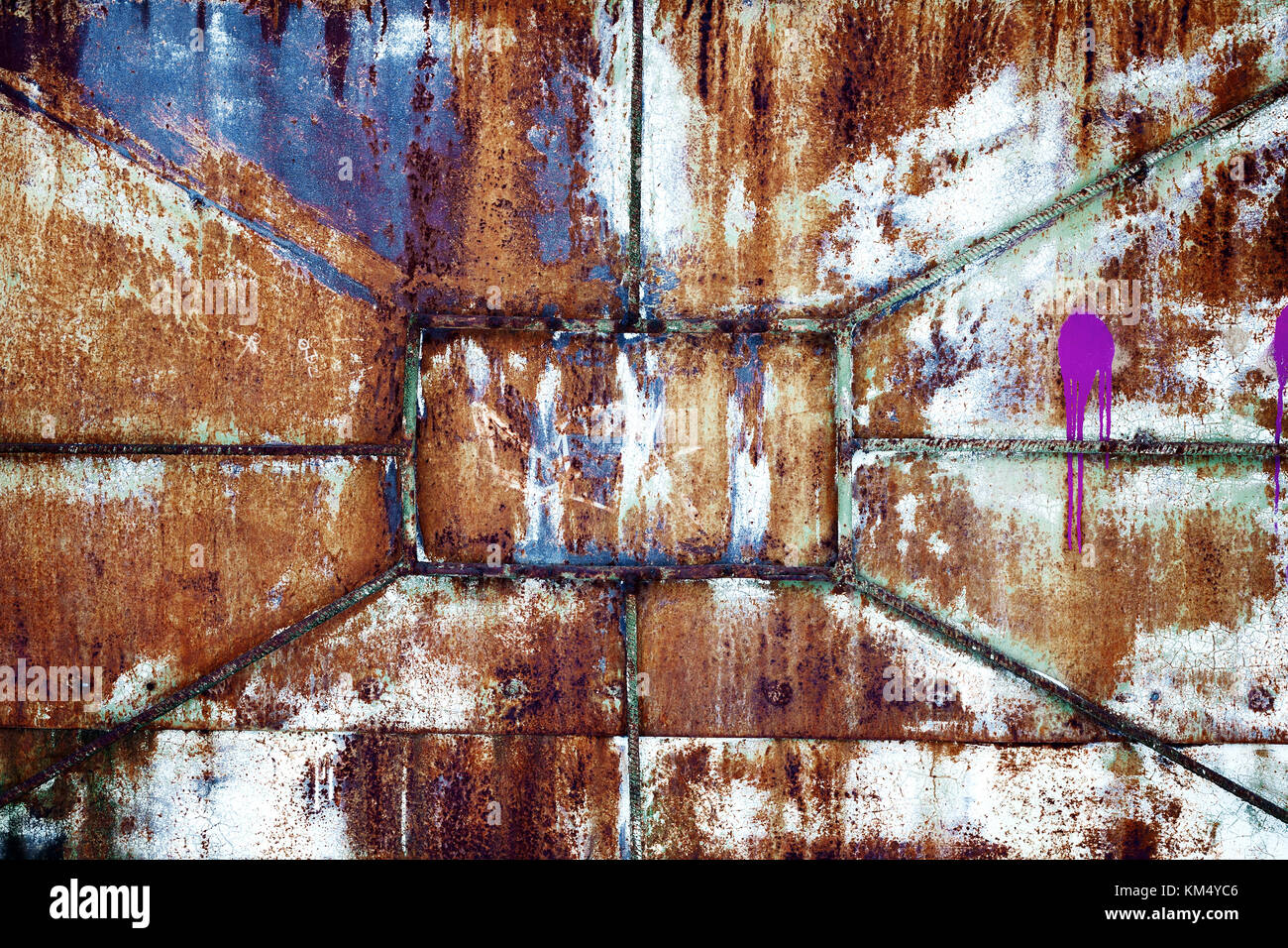 Grunge rusty painted metal background Stock Photo - Alamy