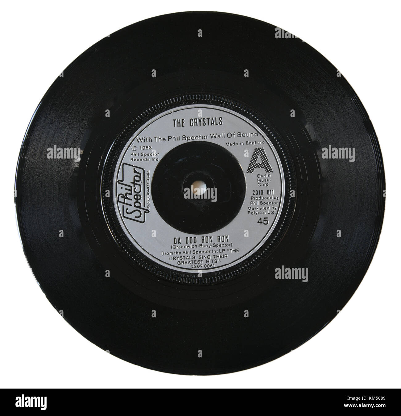 The Crystals Da Doo Ron Ron seven inch single Stock Photo - Alamy