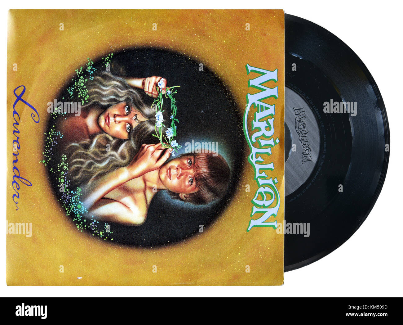 Marillion Lavender seven inch single Stock Photo - Alamy