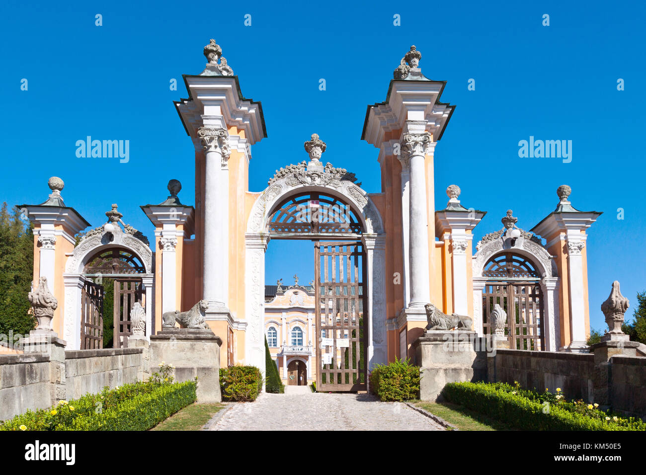 rococo castle Nové Hrady from 1777 called Czech Versailles, Pardubice ...