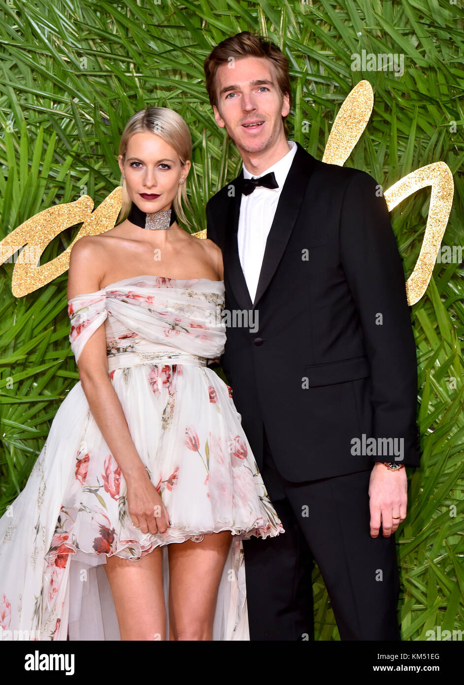 Poppy Delevingne and James Cook attending the Fashion Awards 2017, in ...