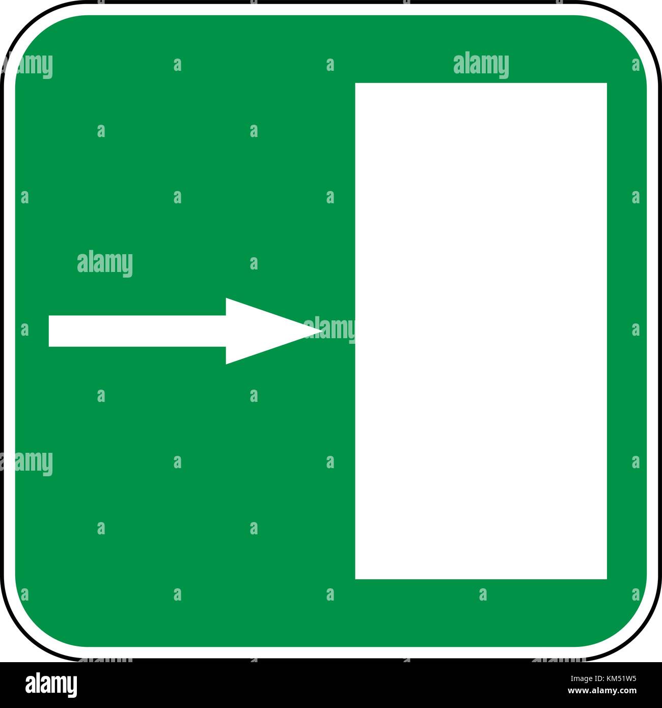 Emergency exit right, escape route sign, vector illustration Stock ...