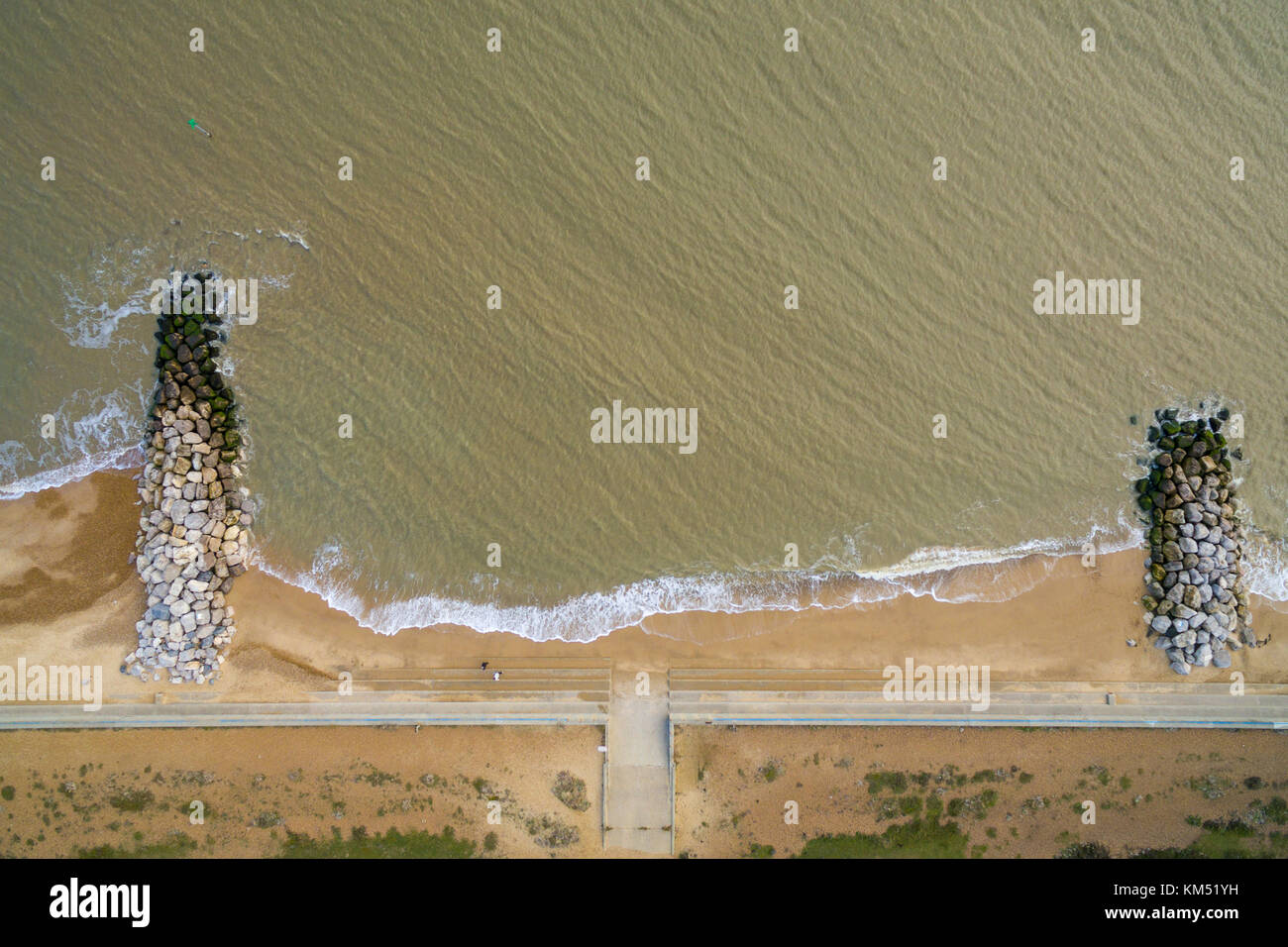 Groynes aerial hi-res stock photography and images - Alamy