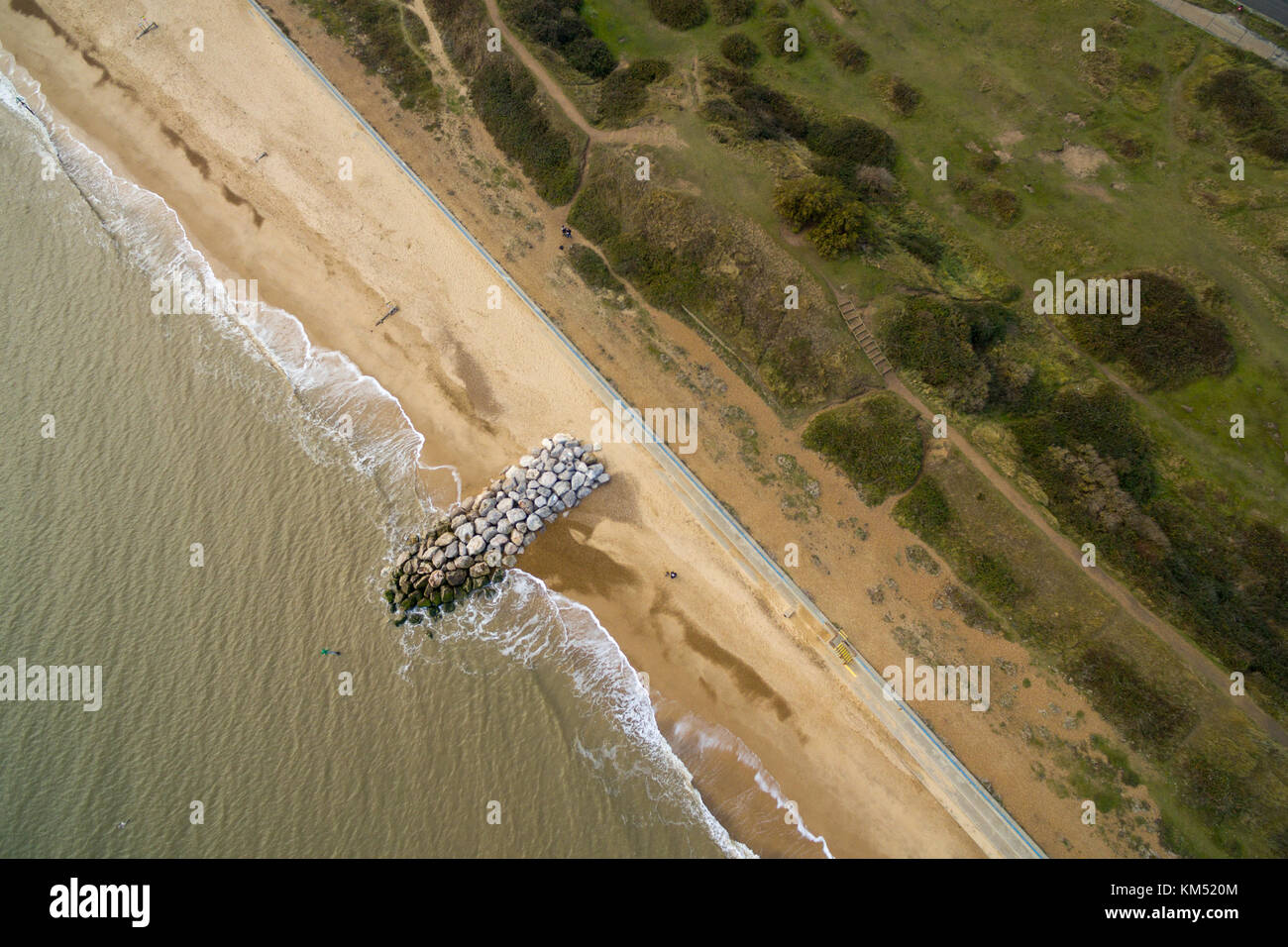 Groyne aerial hi-res stock photography and images - Alamy