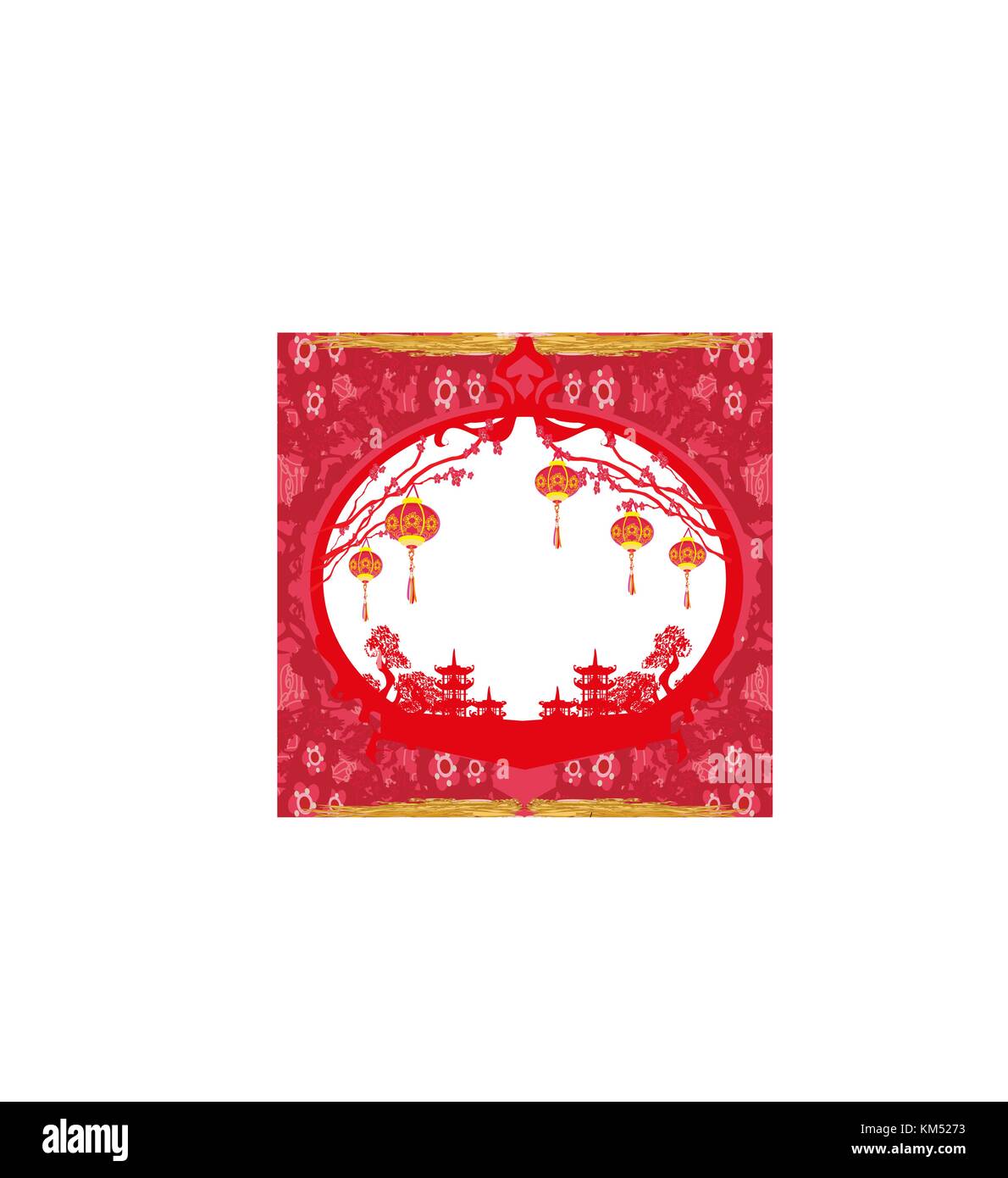 Mid-Autumn Festival for Chinese New Year - frame Stock Vector Image ...