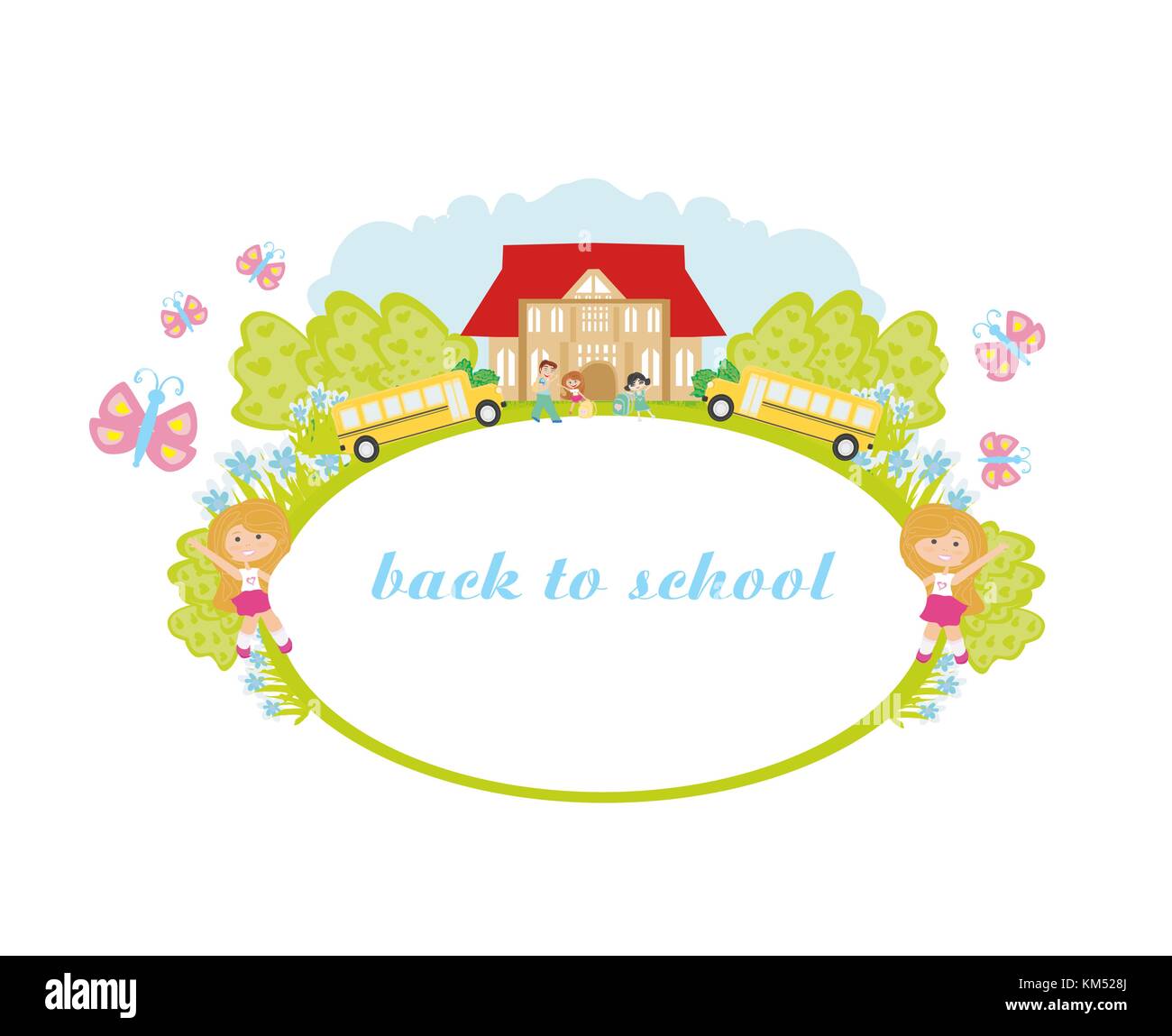back to school frame Stock Vector Image & Art - Alamy