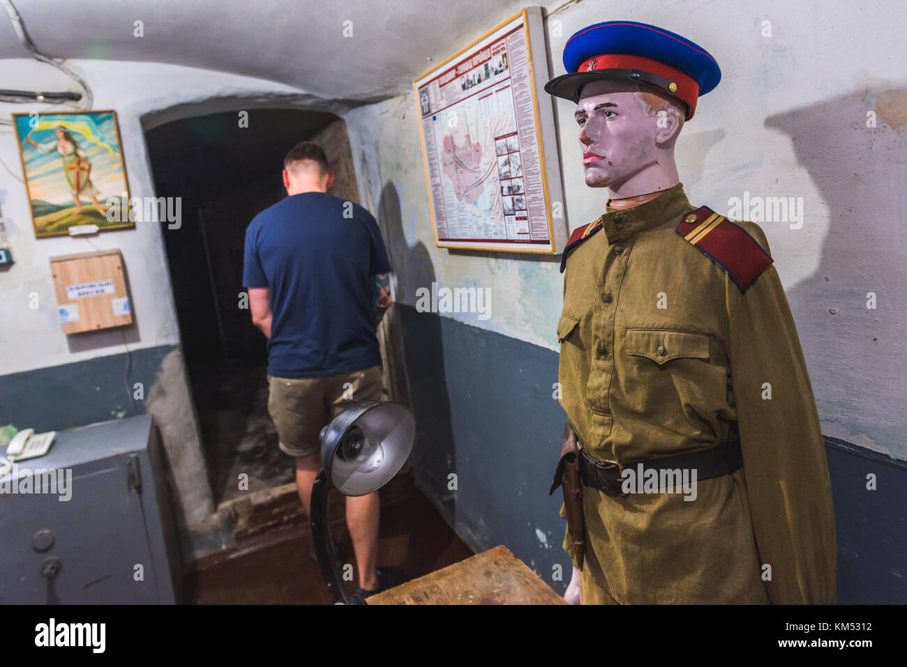 Tourist in Historical and Memorial Museum of Political Prisoners in ...