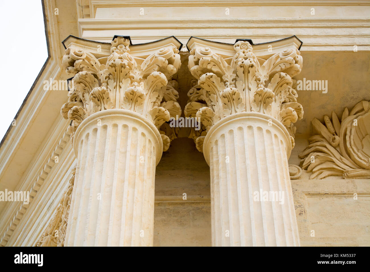 Architecture elements of Peyrou water castle, Montpellier, France ...