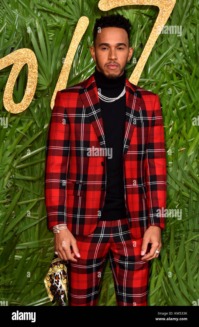 Lewis Hamilton attending the Fashion Awards 2017, in partnership with ...