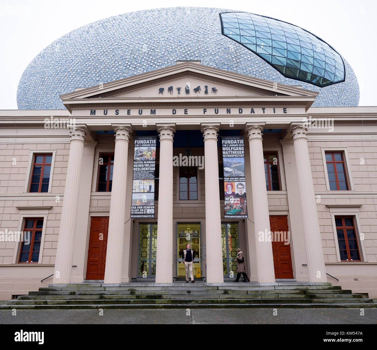 caracteristic building of museum de fundatie in dutch town of zwolle ...