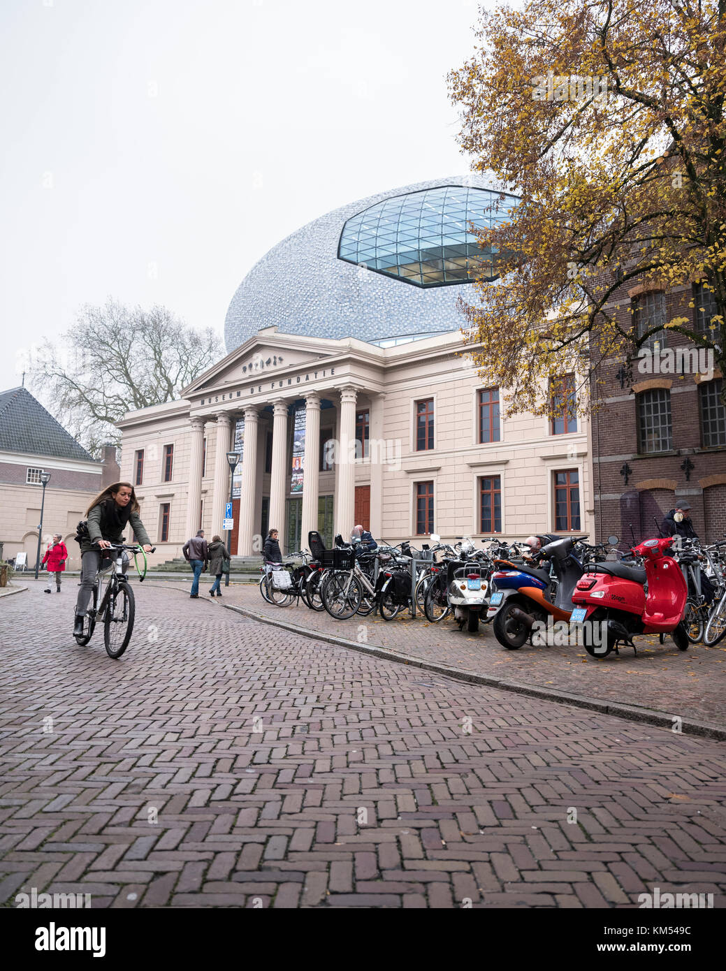 caracteristic building of museum de fundatie in dutch town of zwolle ...