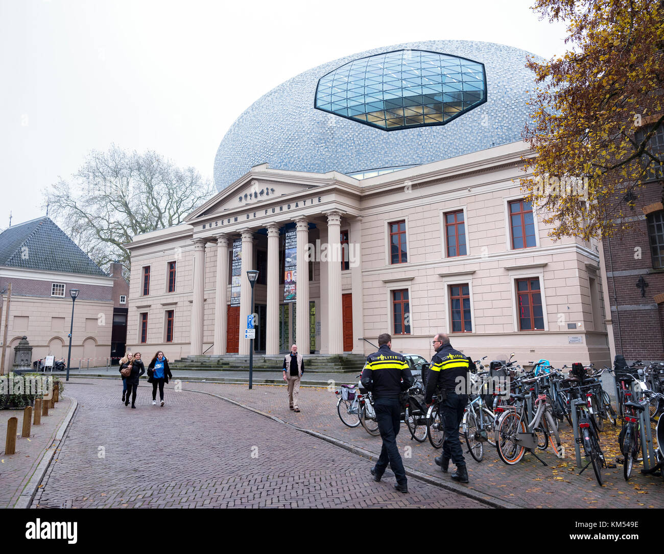 caracteristic building of museum de fundatie in dutch town of zwolle ...