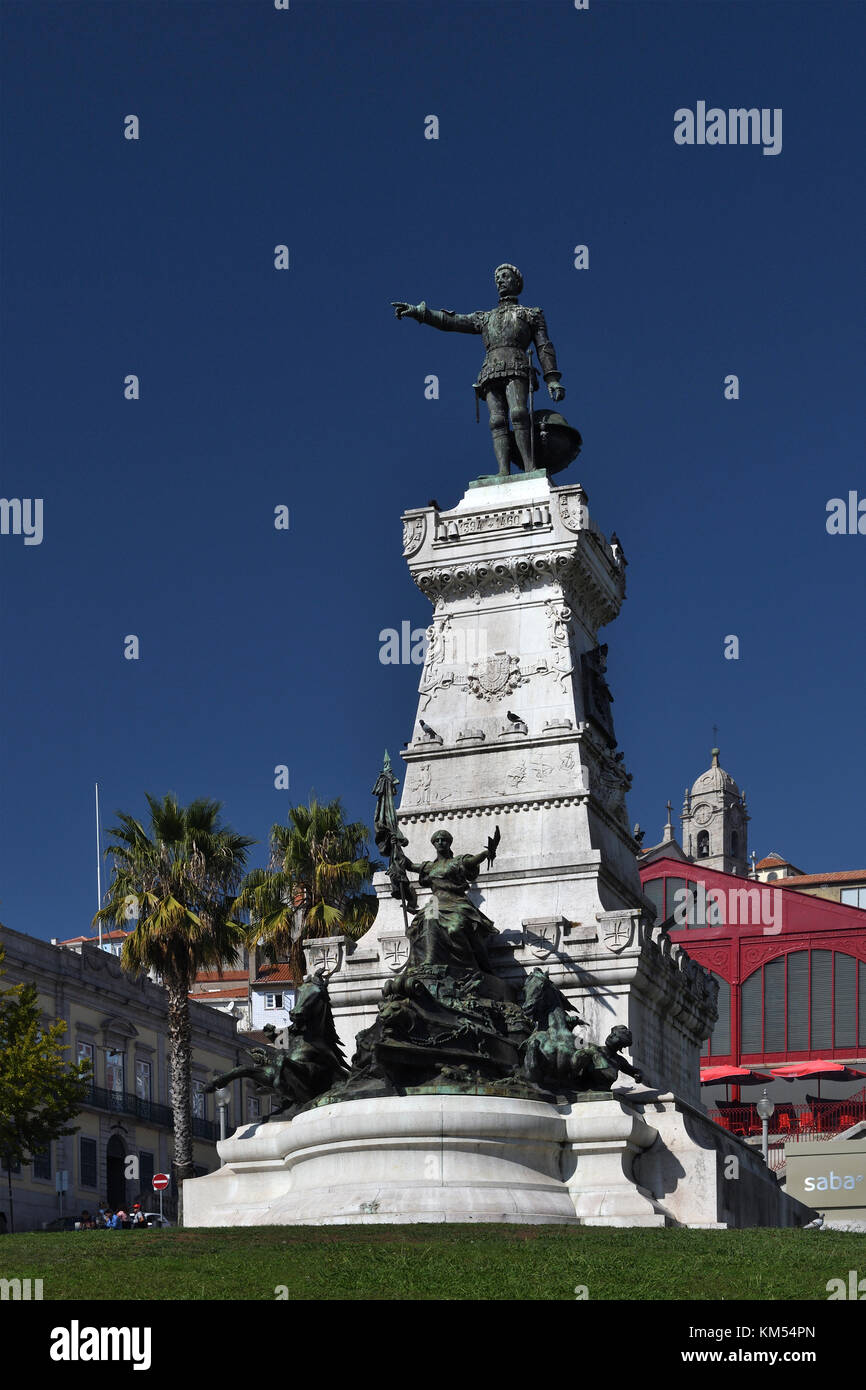 statue;prince henry the navigator;infante dom henrique;porto;portugal ...