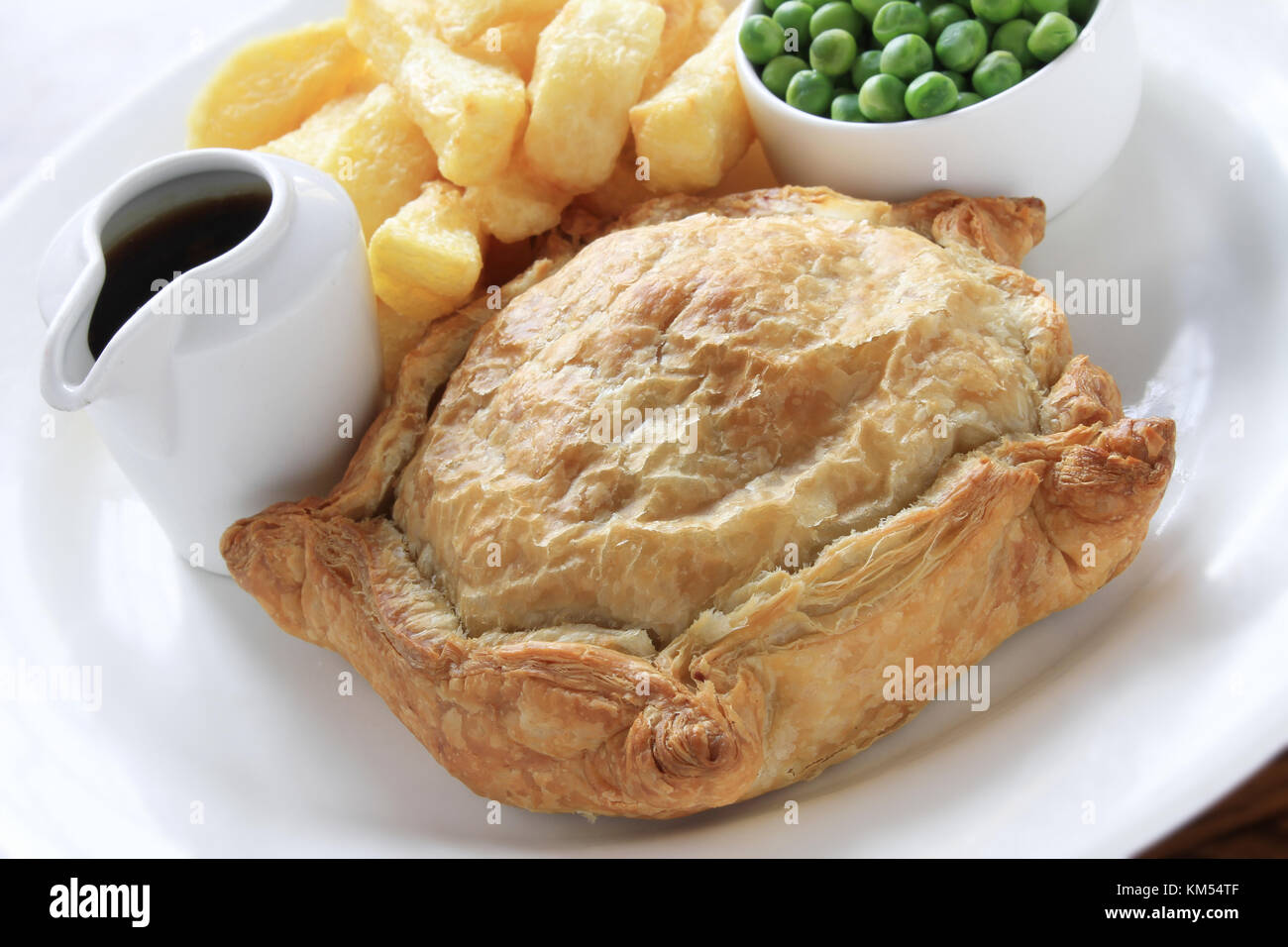 Steak Beef Pie Chips Fries High Resolution Stock Photography and Images ...